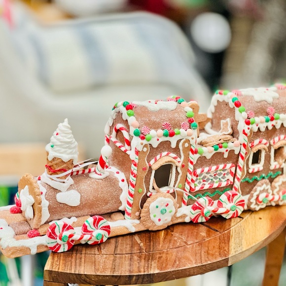 Other | Raz Imports Light Up Gingerbread Train195 In Long X 65 In Tall ...
